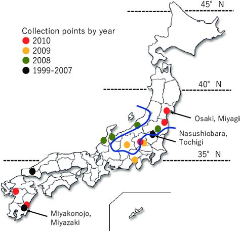 Geographical Distribution Of P Oryzae Isolated From Ryegrass Collected