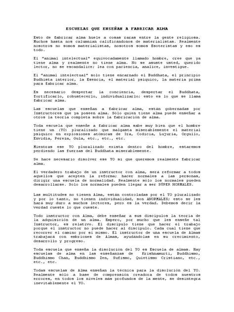 Las Escuelas Esotéricas 03 Pdf Alma Teorías Filosóficas