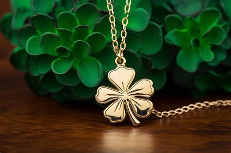 Premium Photo Lucky Shamrock Pendant Display