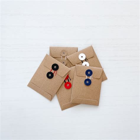 String Tie Envelopes Etsy