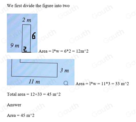 Solved Find The Area Of The Figure Pictured Below Area M Enter An Integer Or Decimal Number