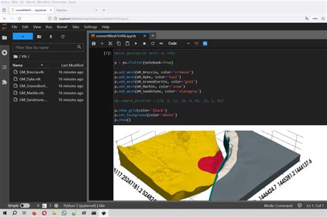 Saul Montoya On Linkedin Convert Geological Units From Leapfrog Msh To Vtk Using Python And…