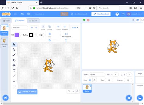 UI Is Not Being Responsive Soon Enough In Costumes Tab Issue Scratchfoundation Scratch