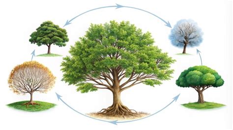 A Circle With A Tree In It And The Word Tree On It Premium AI Generated Image