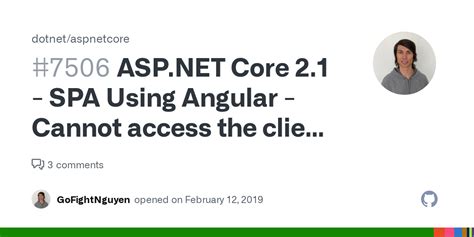 Aspnet Core 21 Spa Using Angular Cannot Access The Client App When The App Pool Does Not