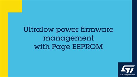 Video Stmicroelectronics On Linkedin Pageeeprom Eeprom Memory