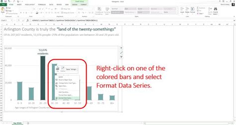 Adjusting Your Bar Charts Spacing In Excel Data Visualization Bar Chart Words