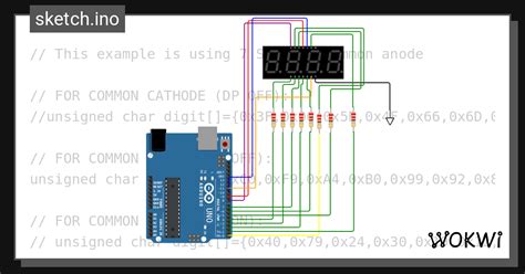 7 Segment Ca Counter2 Wokwi Esp32 Stm32 Arduino Simulator