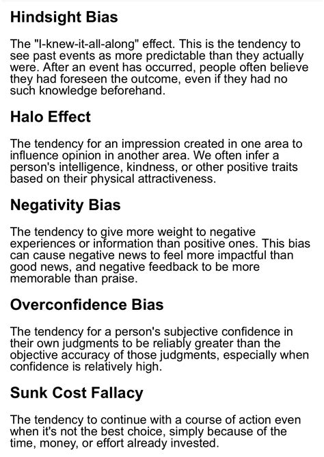 Cognitive Biases Album On Imgur