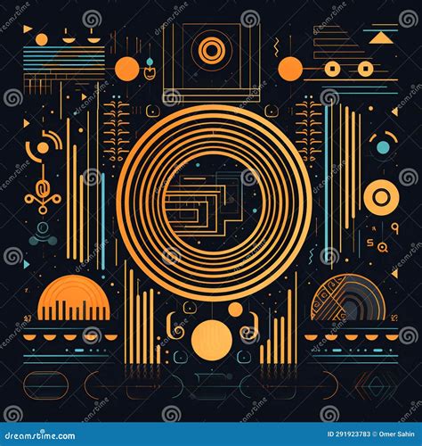 Enigmatic Illustration Of Historic Coins And Currency Stock
