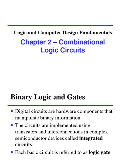 Chap 02 Pdf Logic Gate Boolean Algebra