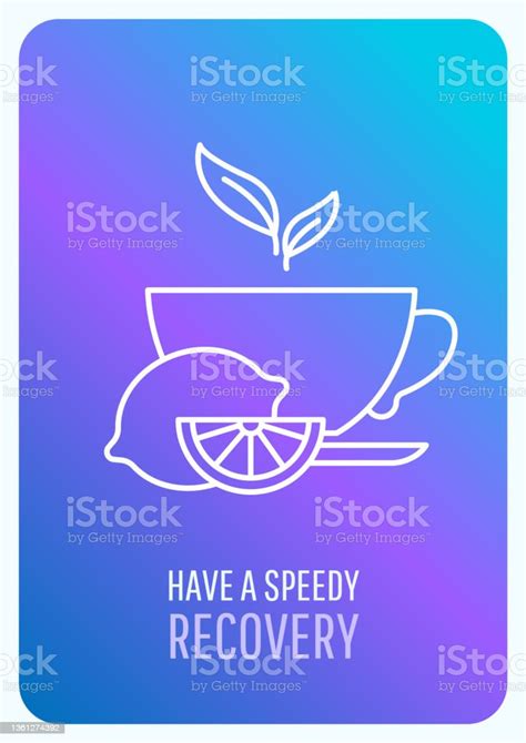 선형 글리프 아이콘이 있는 빠른 복구 블루 그라데이션 엽서를 사용하십시오 엽서에 대한 스톡 벡터 아트 및 기타 이미지 엽서 차 뜨거운 음료 0명 Istock
