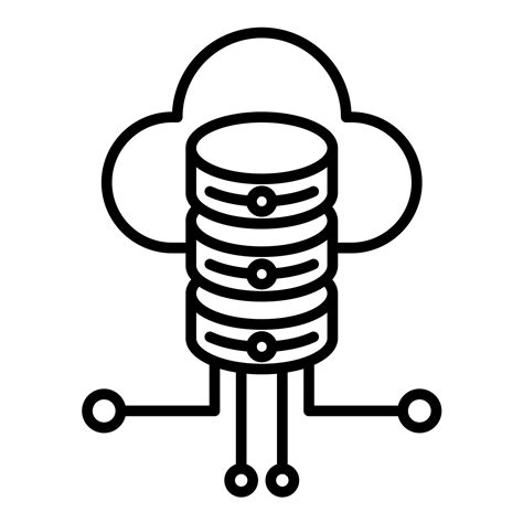 Cloud Storage Line Icon 14809246 Vector Art At Vecteezy