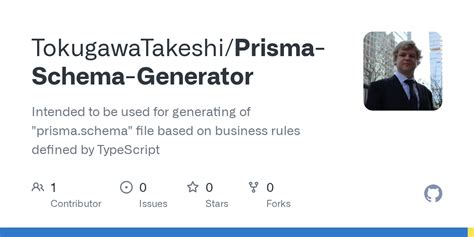 Github Tokugawatakeshiprisma Schema Generator Intended To Be Used