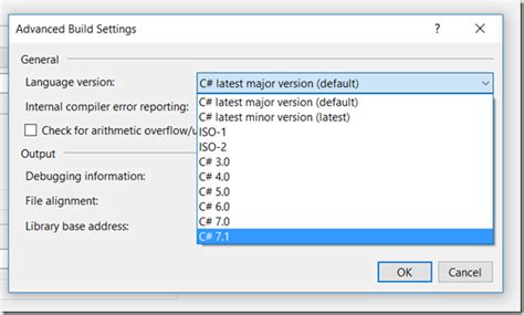 Tfs Build Error Cs1617 Invalid Option Latest For Langversion Must