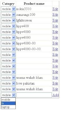 DropDownList In GridView CRUD Operation And Hide Row In Girdview Usamawahabkhan