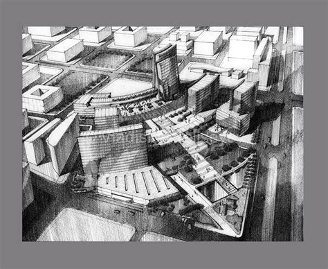 Graphite Pencil Renderings Vladislav Yeliseyev Architectural