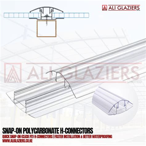 Polycarbonate Sheets Snap On H Connectors In Nairobi Kenya Polycarbonate Roofing Sheets