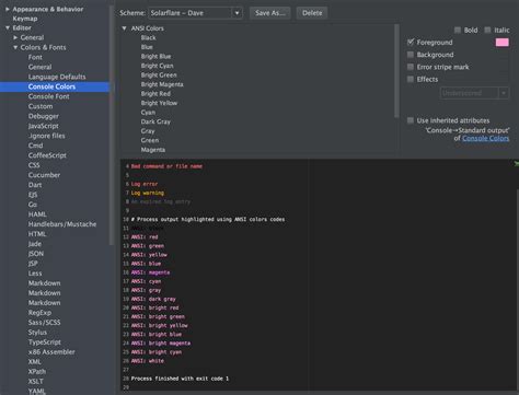 Cannot Change Color Of Certain Console Text IDEs Support IntelliJ Platform JetBrains