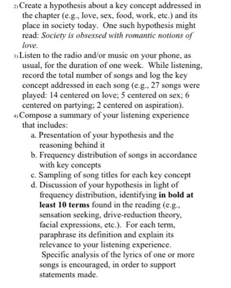 2 Create A Hypothesis About A Key Concept Addressed