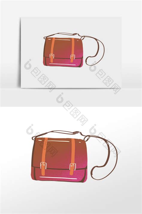 女士背包插画png下载 包图网