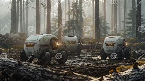 A Team Of Small Autonomous Robots Collaborating To Gather And Transport Timber To A Centralized