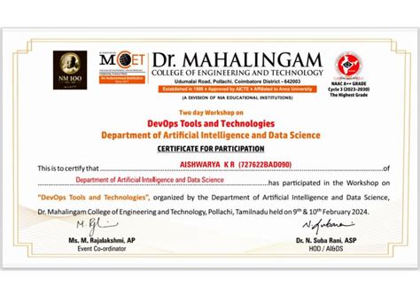 Devops Ai Datascience Learning Workshop Aishwarya K R