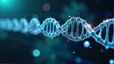 Dna Strand Double Helix Genetic Code Science Background 3d Rendering Stock Illustration