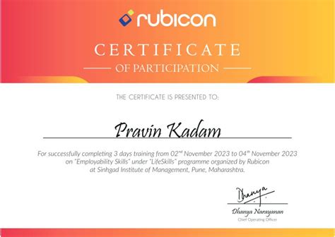 pravin kadam on linkedin rubicon employabilityskills lifeskills