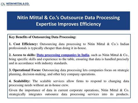 Ppt Nitin Mittal And Cos Outsource Data Processing Expertise Improves