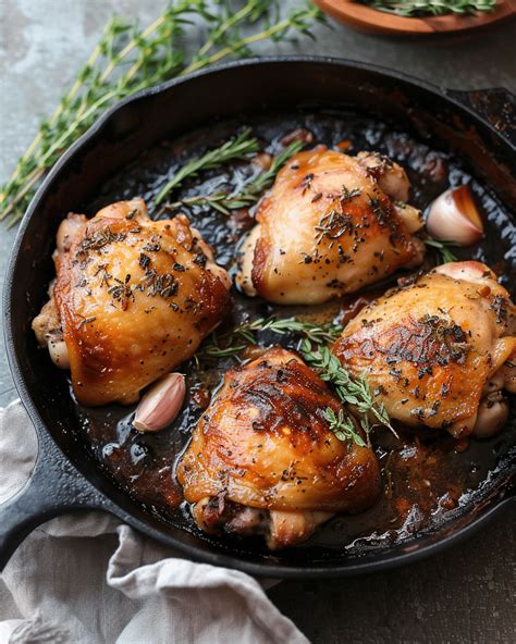 Garlic Herb Roasted Chicken Thighs My Homemade Cooking