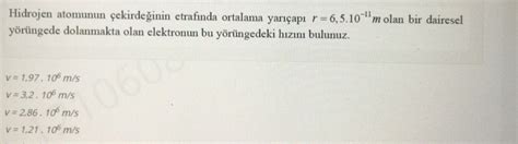 Solved Find The Velocity Of The Electron In A Circular Orbit Chegg