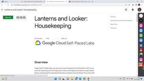 Lanterns And Looker Housekeeping Lab 1 Solution Day 2