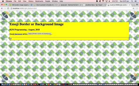 Emoji Border Or Background Image Canvas Tutorial Robert James