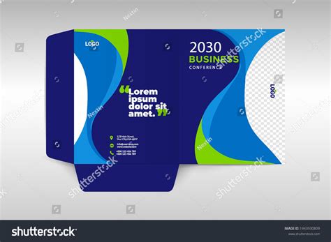 Folder Design Documents Files Layout Posting Stock Vector Royalty Free