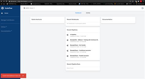 Cannot Load Dashboard Menu Link Error · Issue 2210 · Canonical