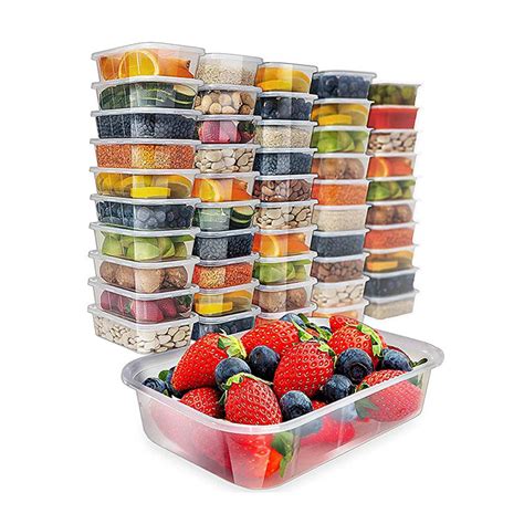 Reyclable Packaging Storage Food Box Disposable Plastic Container And