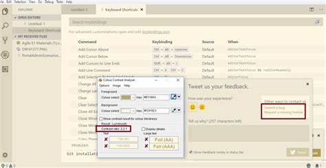 Accessibility A11yvscodefeedbackcolorcontrastcolor Contrast Ratio Is Less Than 451 For
