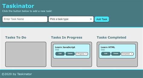 Github Noemiegrautaskinator A Task Tracker Application