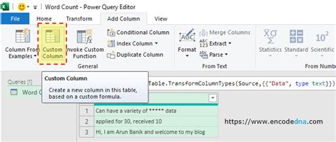 Count Words In Excel Cells Or Ranges Using Power Query