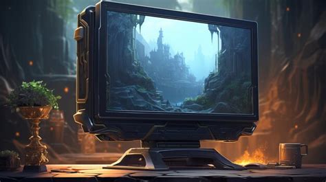 Premium Ai Image Monitor Concept Design