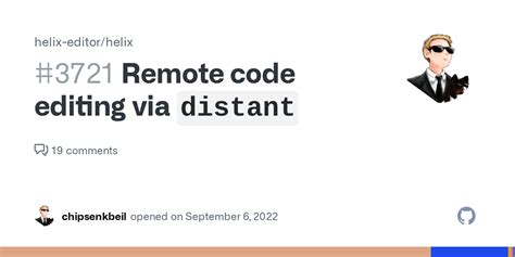 remote code editing via `distant` · issue 3721 · helix editor helix