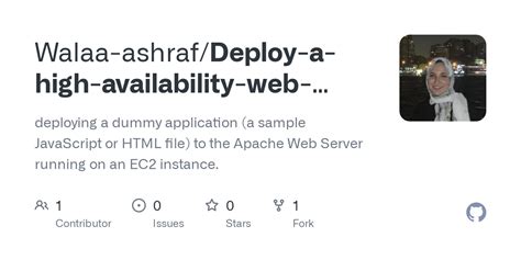 GitHub Walaa Ashraf Deploy A High Availability Web App Using CloudFormation Deploying A