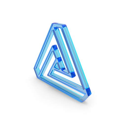 Penrose Triangle Impossible Object Geometric Shape Angle Icon Glass Png