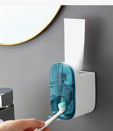 Автоматичний дозатор зубної пасти Surerniao синій фото відгуки характеристики в інтернет