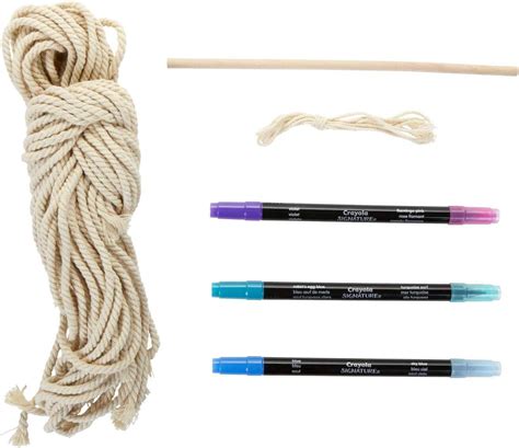 Crayola Diy Macrame Wall Hanging Kit Ombre Macrame Supplies T Ages 14 15 16 17 Small