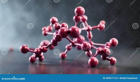 Molecular Marvel A Captivating 3d Model Of A Protein Structure Stock Illustration