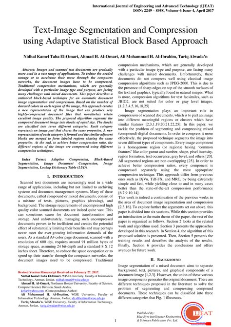 pdf text image segmentation and compression using adaptive