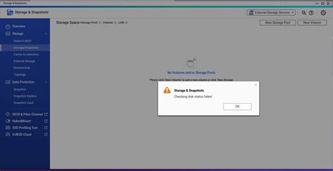 storage pool creation failed r qnap