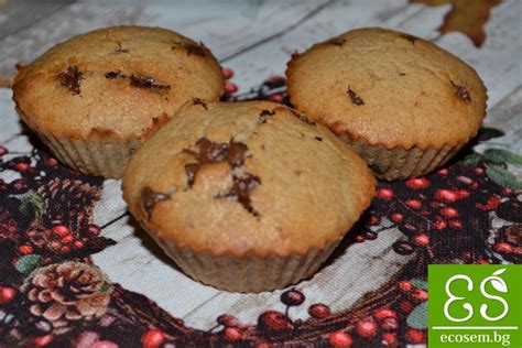 Мъфини с парченца шоколад Ecosem Bg